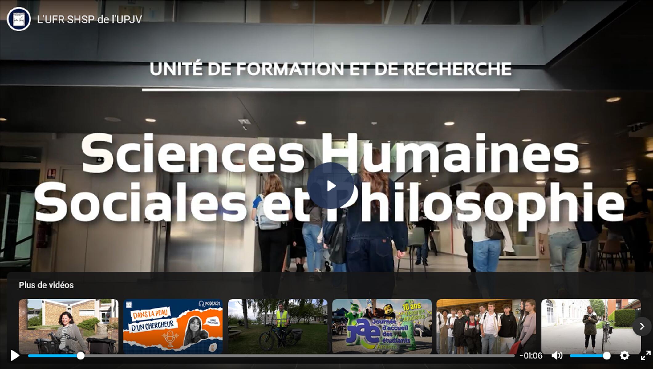 UFR Sciences Humaines, Sociales et Philosophie